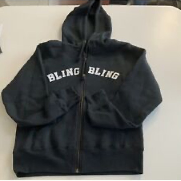 Steve & Barry's | Tops | Steve Barrys Bling Bling Hoodie | Poshmark